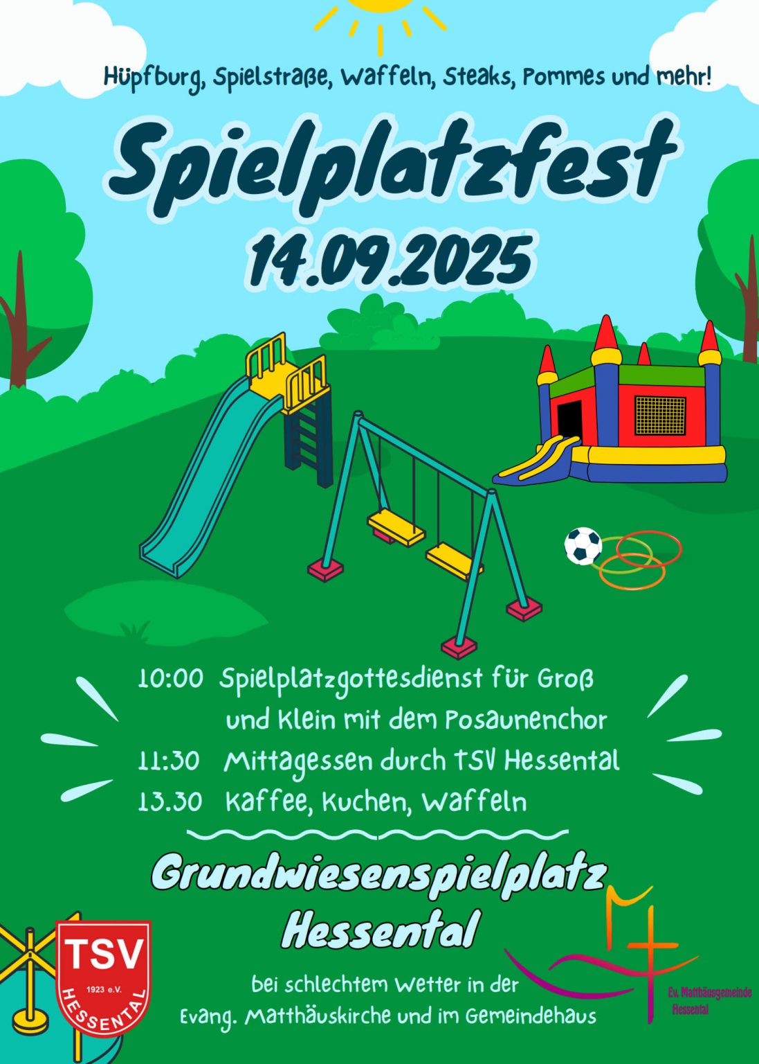 2025-09-14 Spielplatzfest Flyer - Evangelische Matthäusgemeinde Hessental